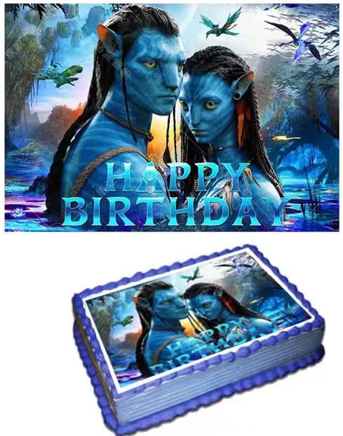 Amazon.com: Edible Movie Figure Birthday Cake Topper, Wafer Cake Topper ...