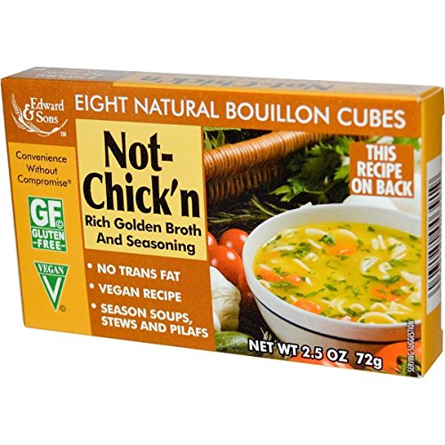 Amazon.com : Edward & Sons, Not-Chick'n, Bouillon Cubes, 8 Cubes ...