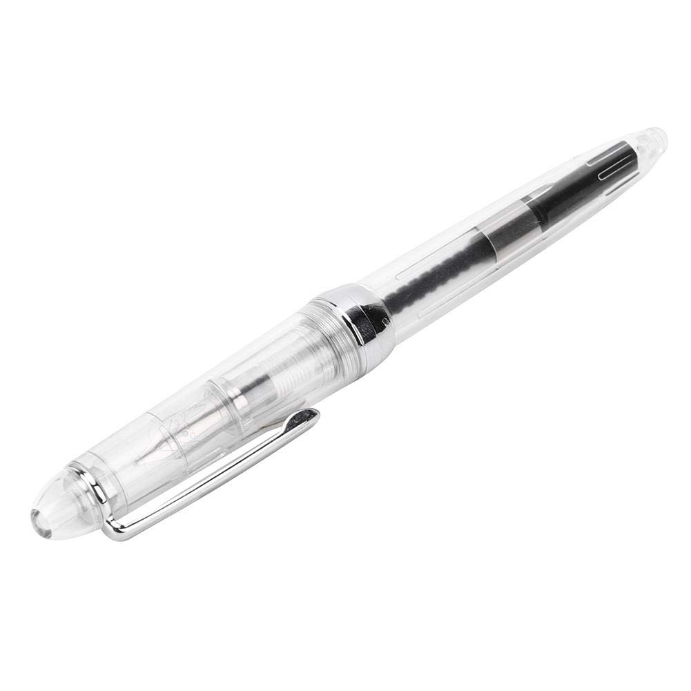 Amazon.com : Transparent Fountain Pen with Stainless Steel iridium Nib ...
