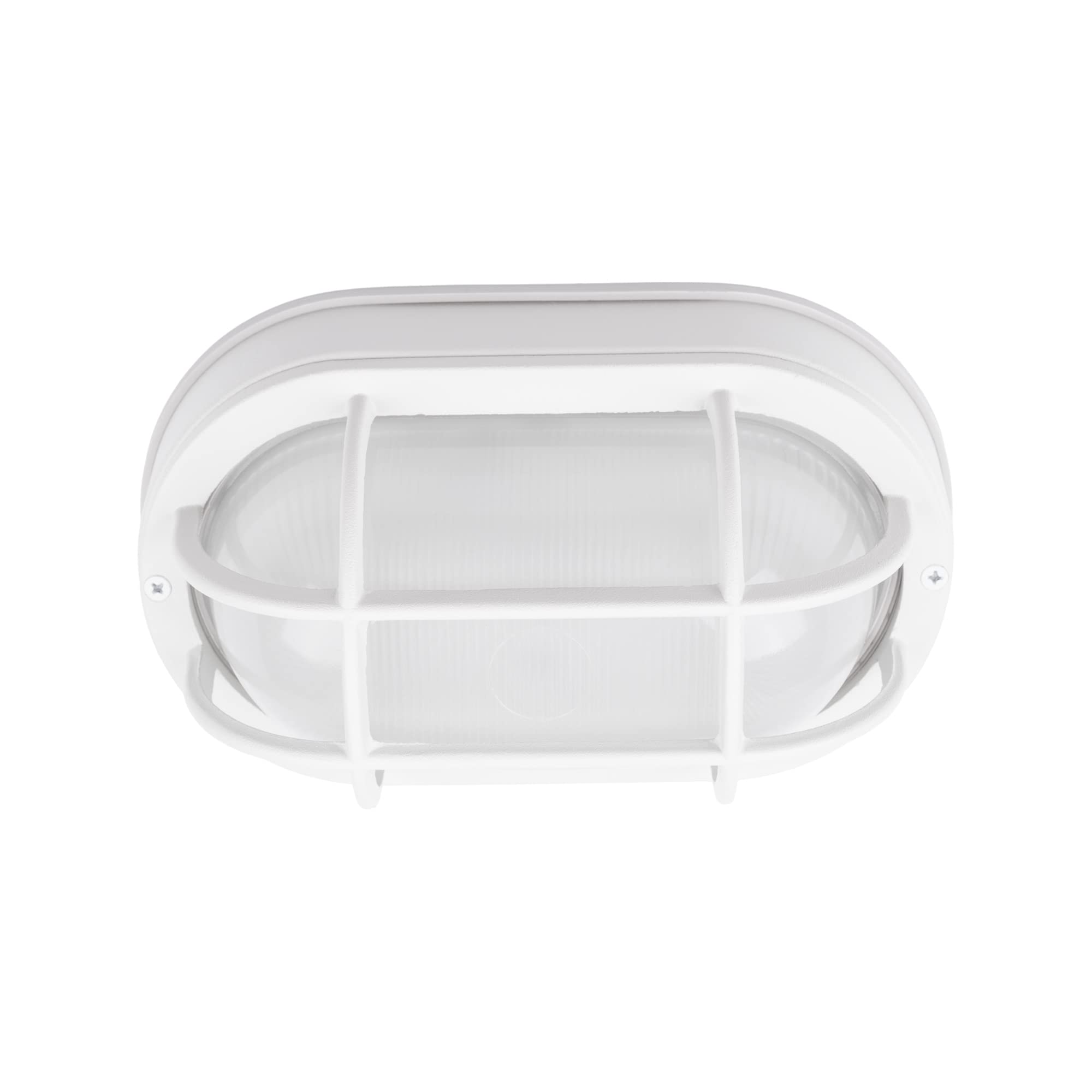 YoonLIT 8.5 inch Outdoor Oval LED Bulkhead Light Fixture, Wall or ...