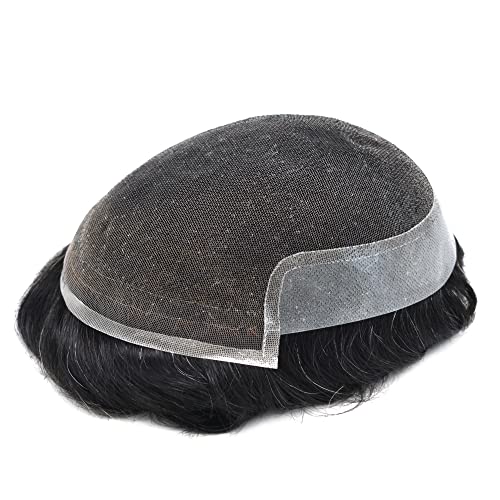 Amazon.com: Toupee for Men Swiss Lace Front Hair Replacement System ...