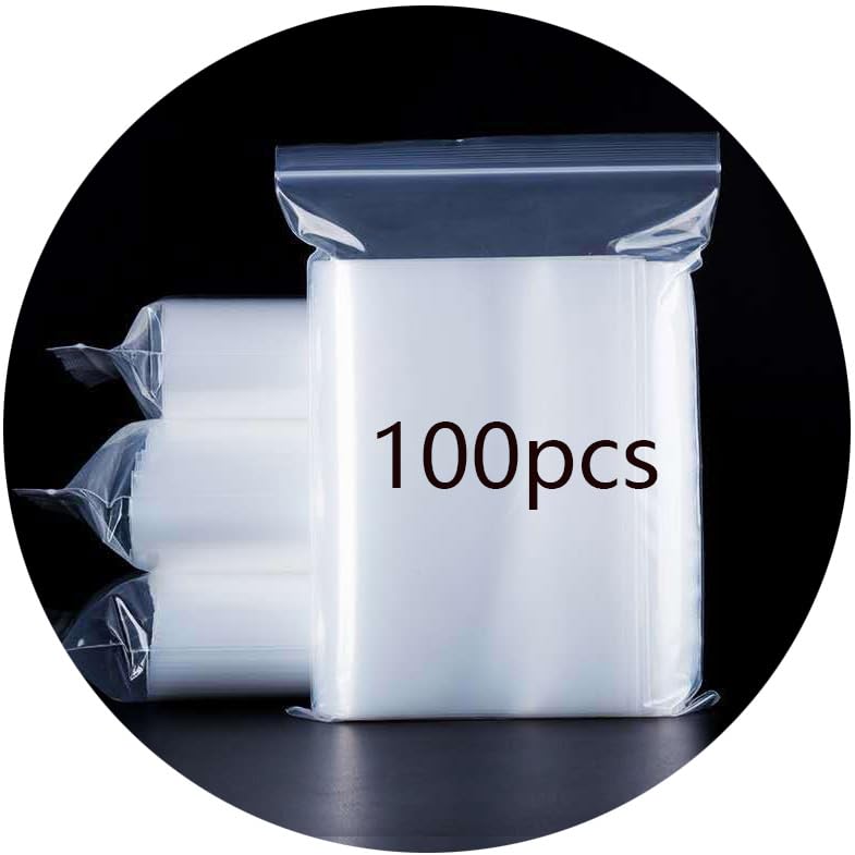 Resealable Clear Plastic Bags, Ziplock Bags, Snack Bags, Self-Sealing ...
