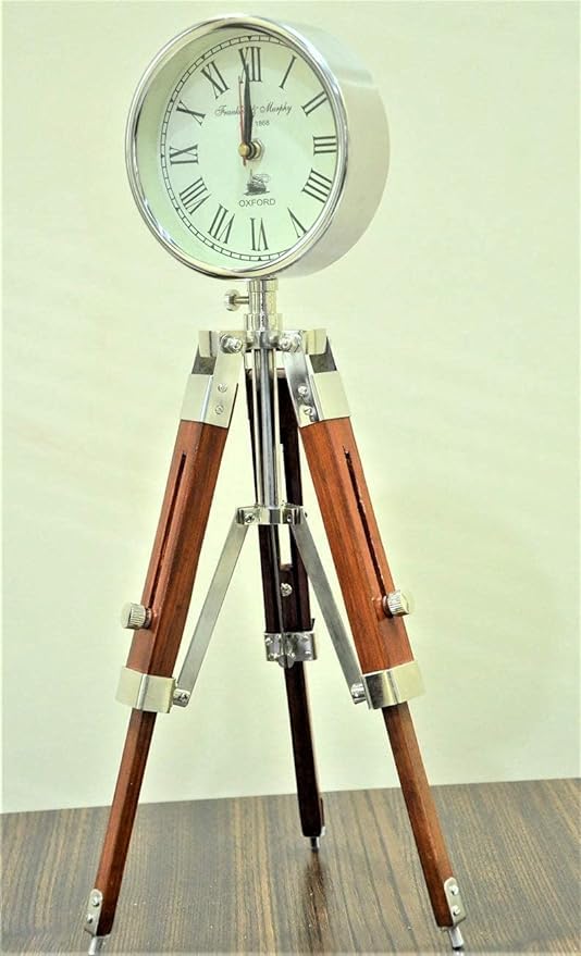 Wooden Table Clock Wooden Table Clock Table & Floor Standing Roman ...