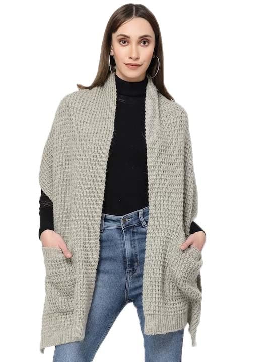 Buy 513 Women's Acrylic Woolen Self Design Casual Warm Winter Wear ...