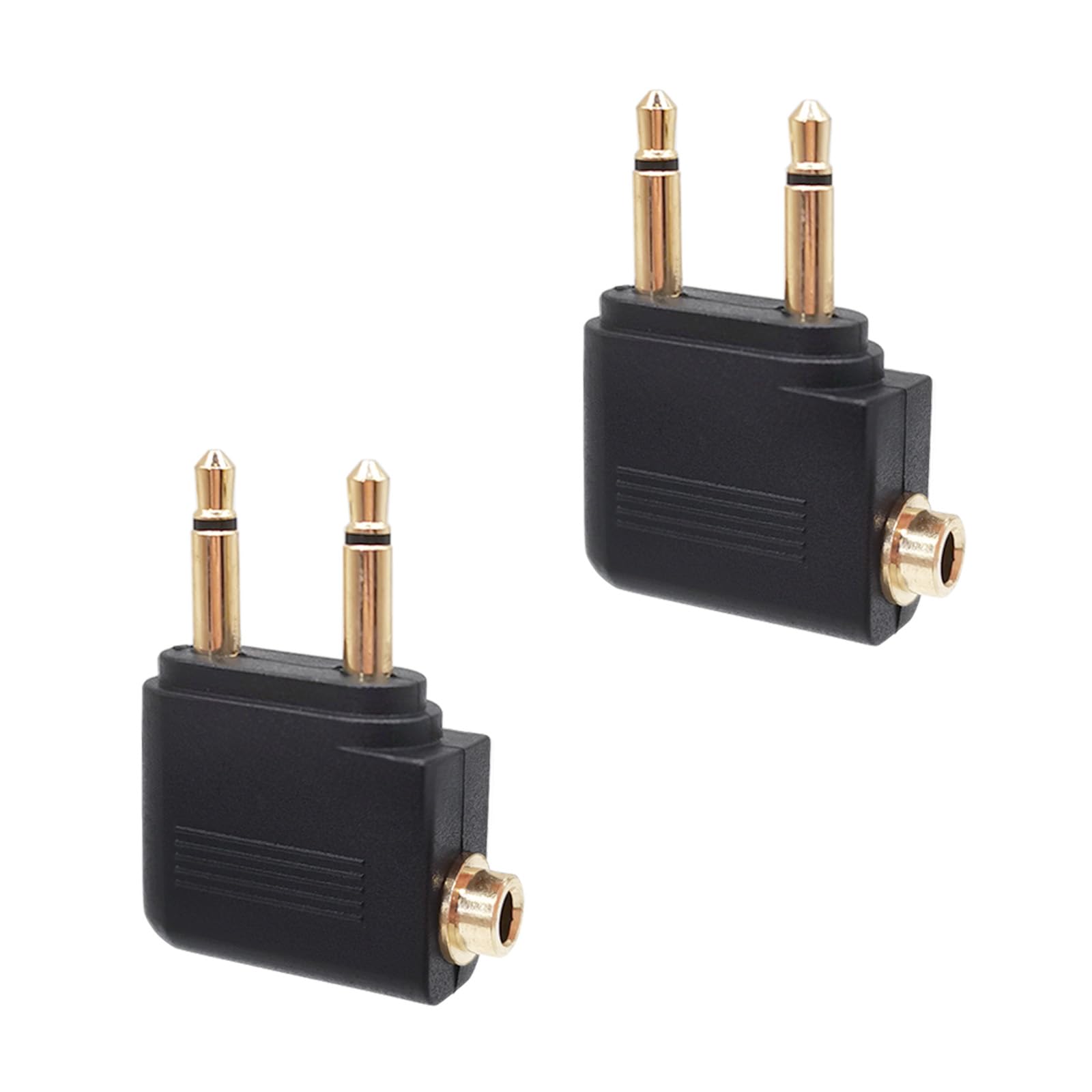 DWPVT 2pcs Airplane Airline Flight Adapters for Headphones, Flight ...
