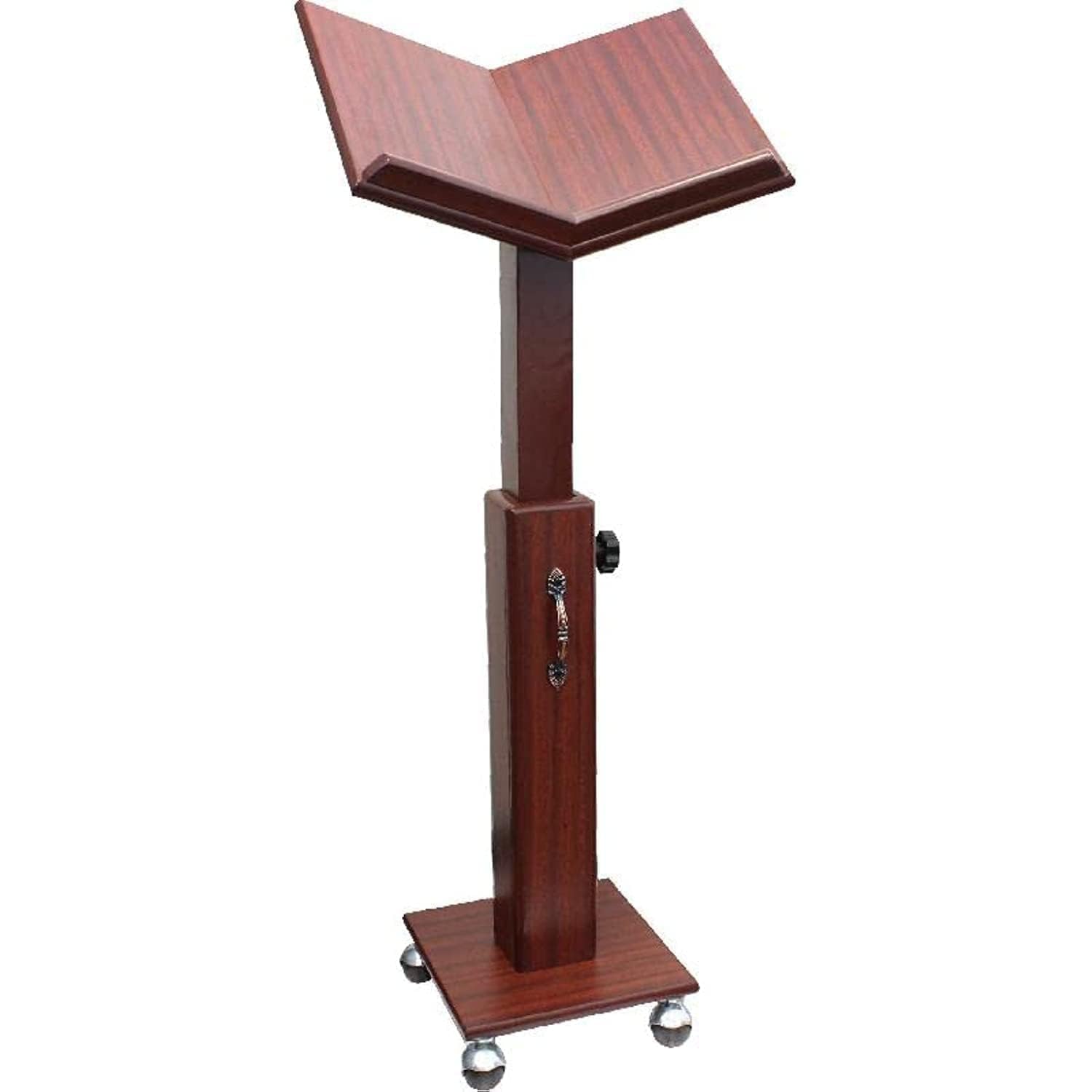 Adjustable Large Wooden Quran Holder Stand with Wheels : Buy Online at ...