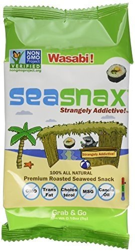 Amazon.com : SEA SNAX SEAWEED SNK G&G WASABI, 0.18 OZ, PK- 24 : Health ...