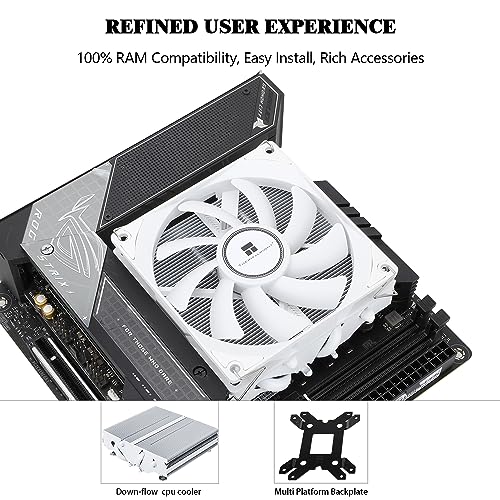 Thermalright AXP90-X47 White Low Profile CPU Air Cooler ITX with Quite ...