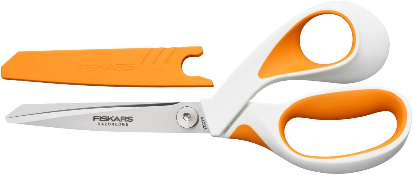 Fiskars Razor Edge fabric scissors, length: 20.7 cm, stainless steel ...