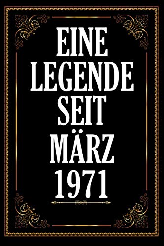 Eine Legende Seit März 1971: Notebook I Notizbuch I Blanko I Blank I ...
