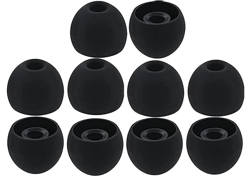 REDWIND Replacement Earphone Silicone Rubber Medium Size 5 Pair Caps ...