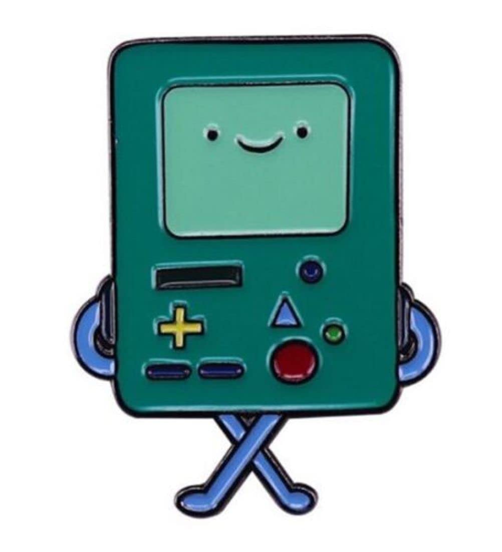 Amazon.com: Adventure Cartoon Time BMO Character Metal Enamel 1 Inch ...