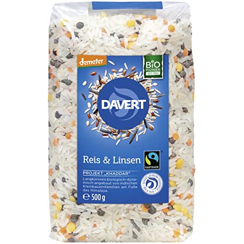 Davert Reis- & Linsen-Mischung, natur (500 g) - Bio : Amazon.de ...