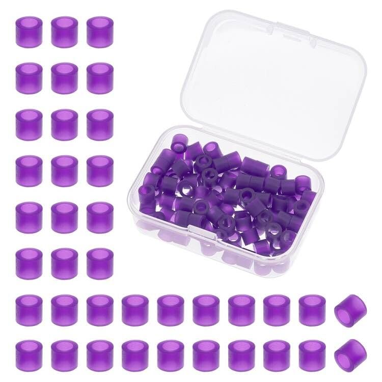 Amazon.com: NBEADS 200 Pcs Dental Code Ring, Medium Orchid Silicone ...