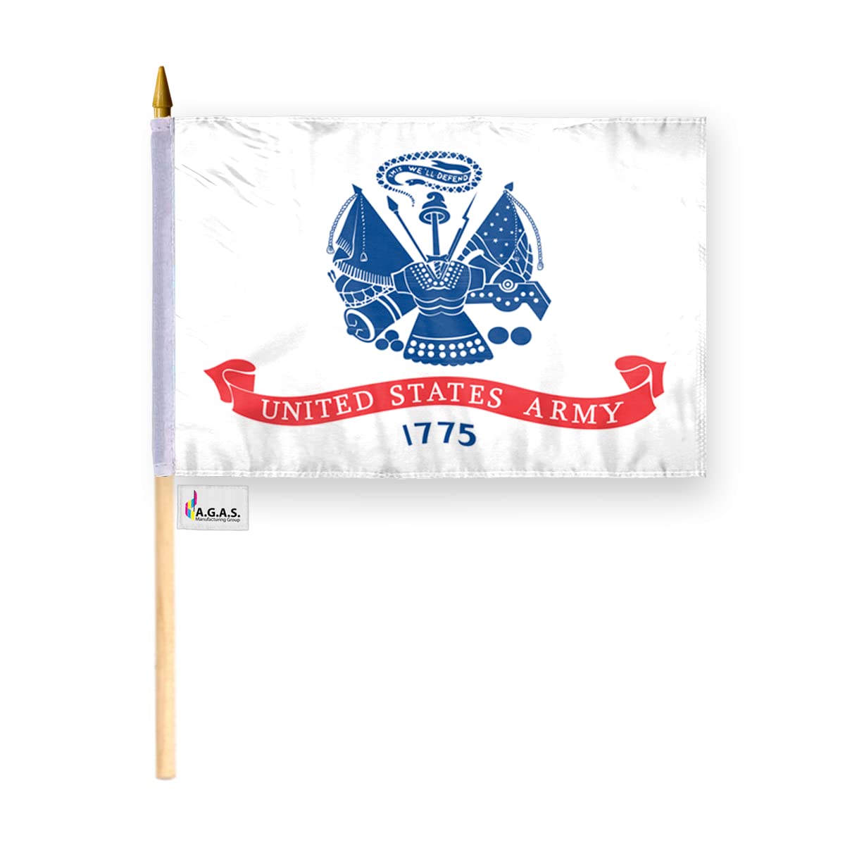 Amazon.com : AGAS 12x18 Inch Military Stick Flags- mounted on 24 Inch ...