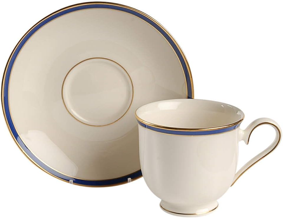 Amazon.com | Lenox Urban Twilight Cup & Saucer Set: Drinkware Cups With ...