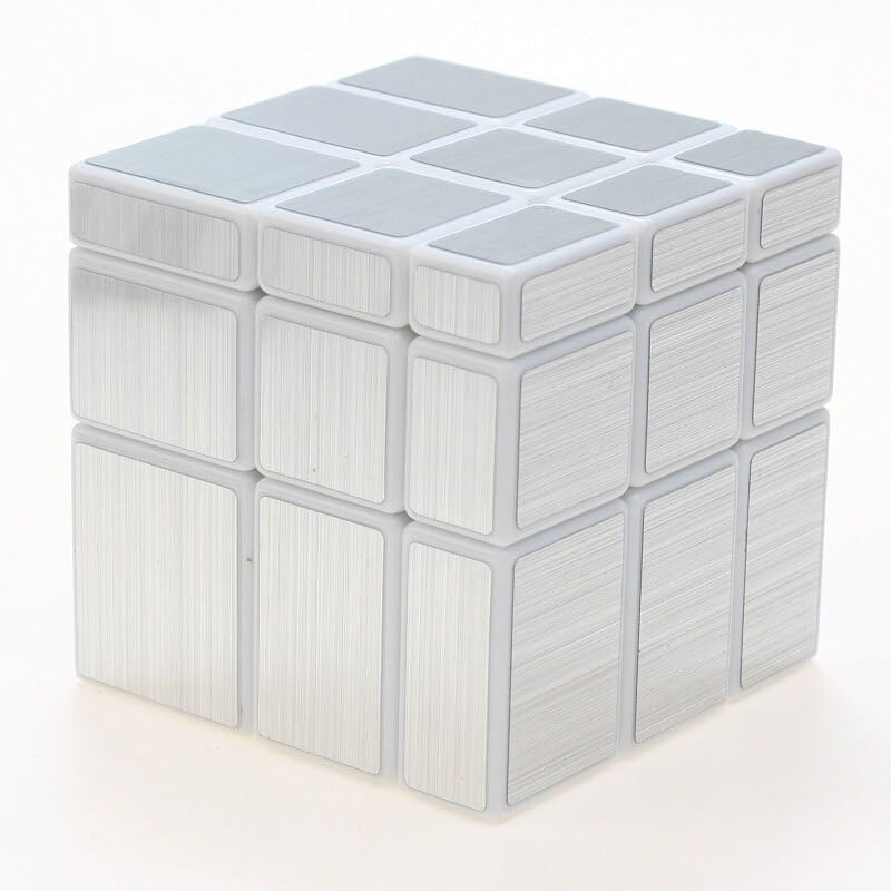 CUBEMATE Mirror White Magic Cube Brainstorming Stressbuster Speed Cube ...