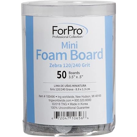 Amazon.com : ForPro Mini Foam Board, Double-Sided Nail File, 120/240 ...