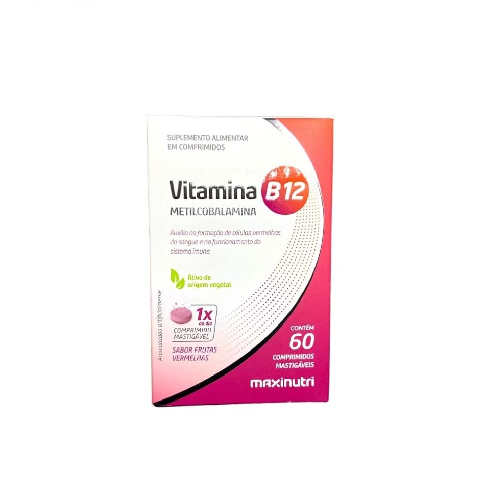 Maxinutri Vitamina B12 Comprimidos Mastigáveis (60 Comp) Único | Amazon ...