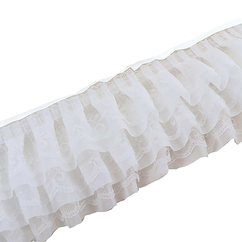 Ruffled Lace Fabric Trim Yards Of 5cm Width Pleated Ruffle Lace Trim