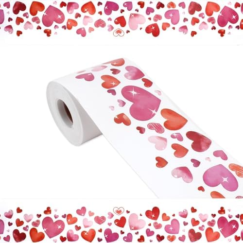 Amazon.com: Valentines Bulletin Board Decorations, 66 Ft Valentine ...