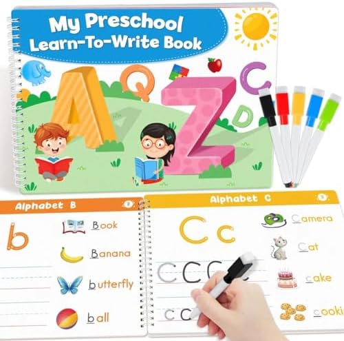 Amazon.com: Preschool Learning Activities Educational Workbook, Learn ...