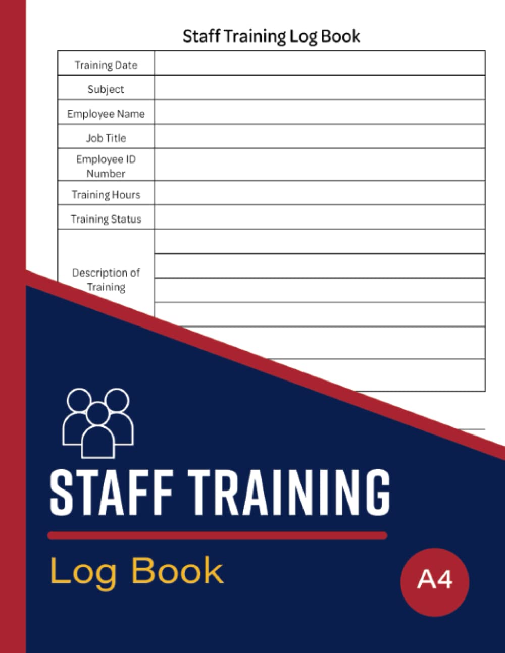 Staff Training Log Book: Keep a Record of Employees' Professional ...