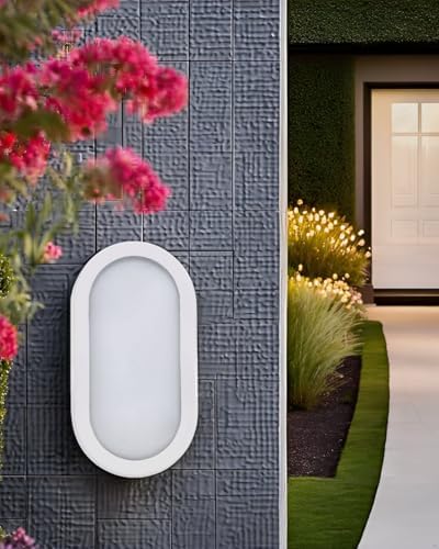 Panasonic 20W LED Bulkhead, IP54 Outdoor Waterproof Bulkhead for Garden ...