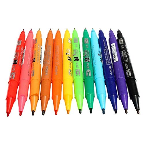 PRAV® GEnvAnA 12 Colors Set Micrometer Ultra Fine Twin Tip Permanent ...