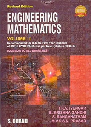Engineering Mathematics Volume-I Recommended for B.Tech. First Year ...