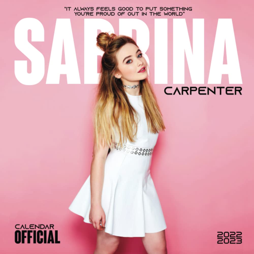Sabrina Carpenter Calendar 2022 Sabrina Carpenter Official Calendar ...