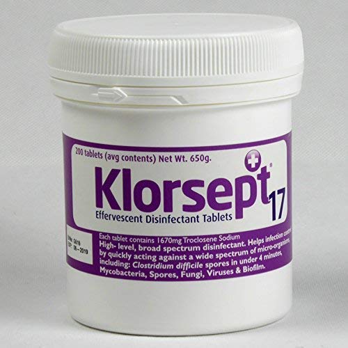 Buy Hygiene4less Klorsept 17 Chlorine Disinfection s – 200 tub (x 24 ...