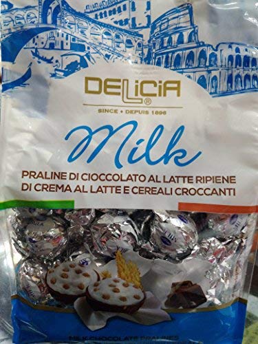 Delicia Milk Chocolate Pralines with Milk Filling and Crispy Cereals ...