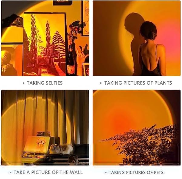 PANTSLINE Sunset Projection Light, LED Sunset Projection Light 180 ...