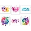 Amazon.com: Inspirational Wall Art-Inkblot: Set of 6-Phrases of Wisdom ...