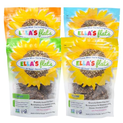 Snapklik.com : ELLAS FLATS Variety All Seed Savory Crisps All Natural ...