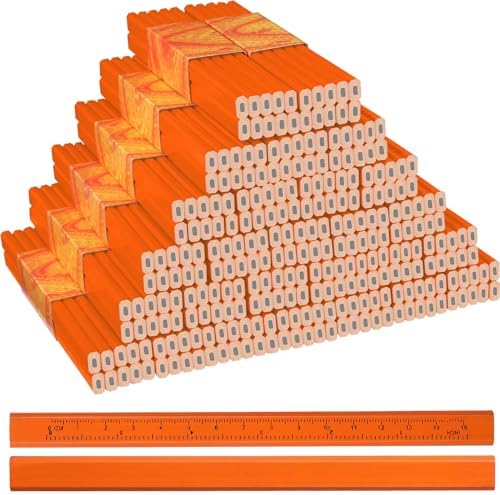 Amazon.com : Lincia 300 Pcs Carpenter Pencils 7 Inch Octagonal Flat ...