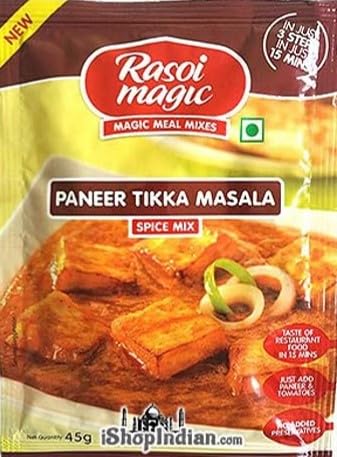 Rasoi Magic Paneer Tikka Masala Spice Mix, 45gm 'UNIQUE' : Amazon.in ...