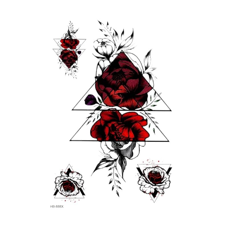 Dark Red Rose Tattoo