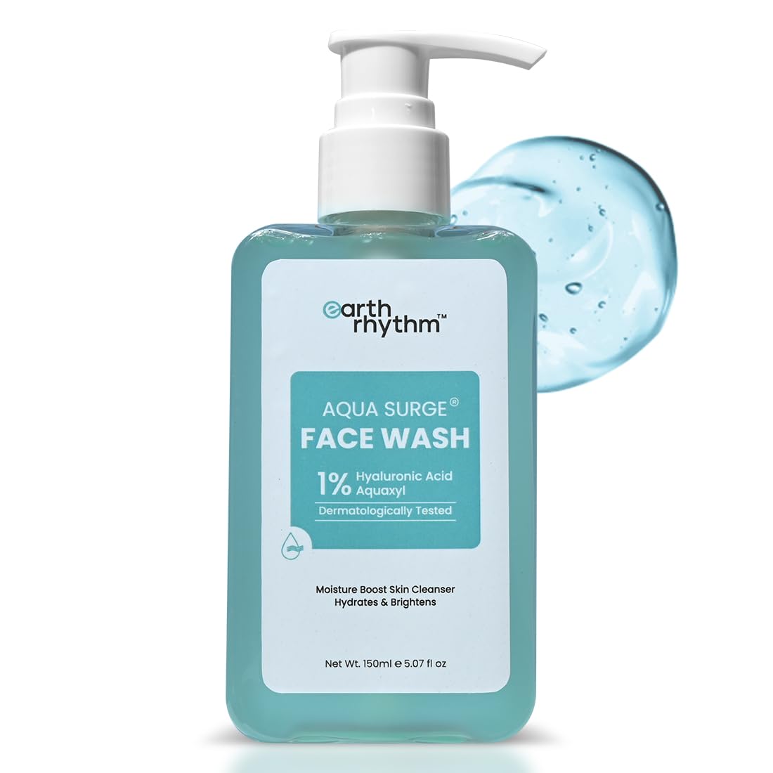 Earth Rhythm Aqua Surge Face wash with 1% Hyaluronic Acid, for Dry Skin ...
