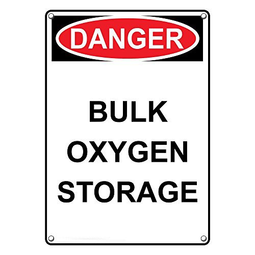 Amazon.com: Weatherproof Plastic Vertical OSHA Danger Bulk Oxygen ...