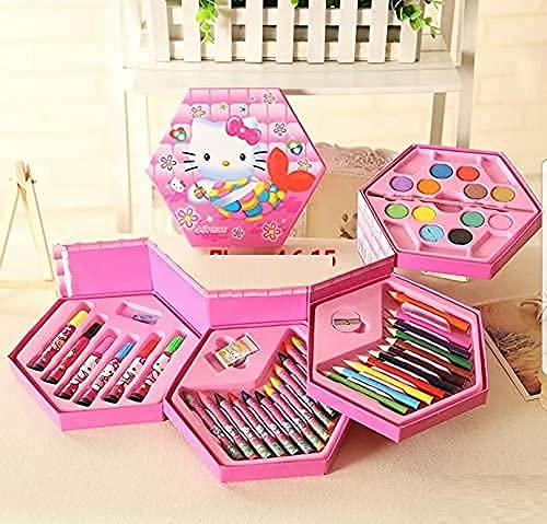 DRS 46 Pcs Drawing Set for Kids | Art Set with Color Box | Pencil ...