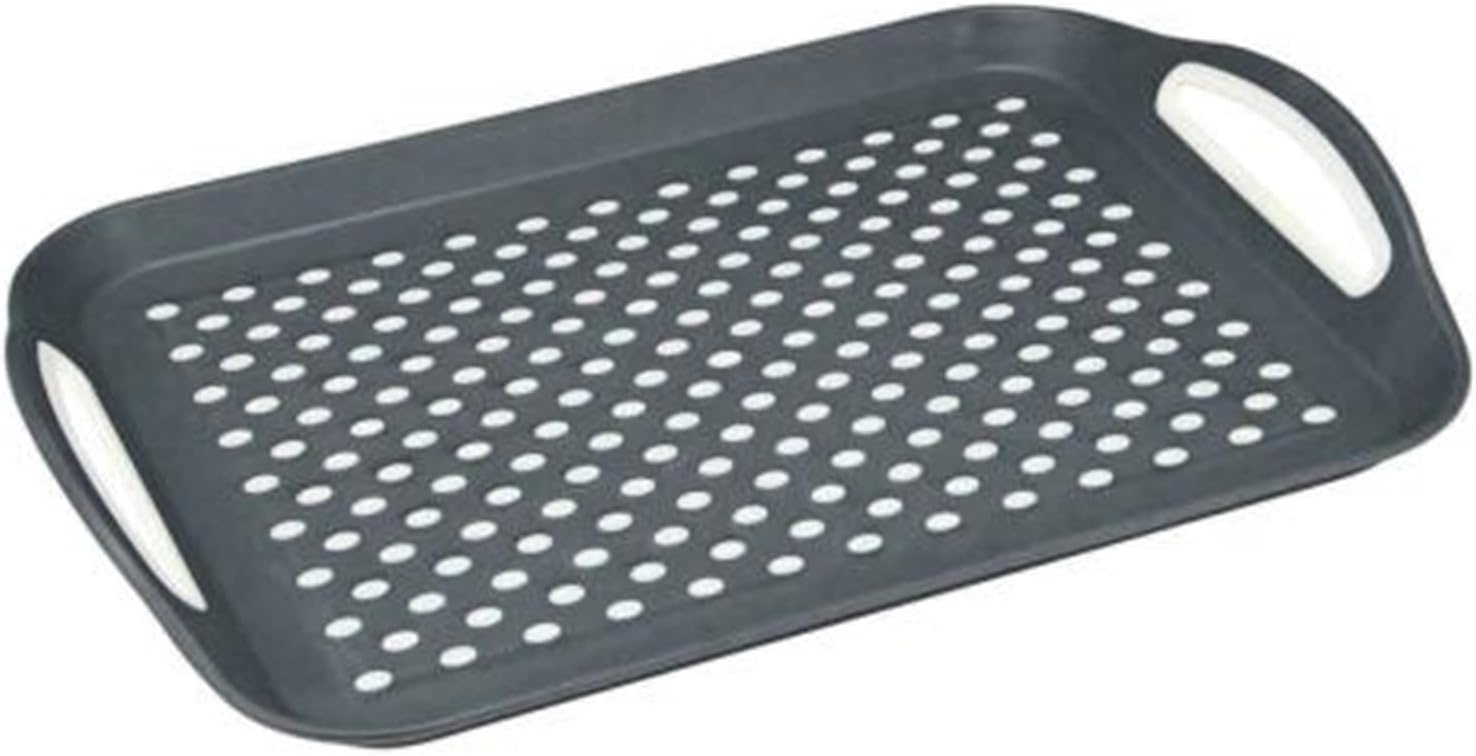 The Big Deal 1x Rectangular Non-Slip Serving Tray - Black, Grey or ...