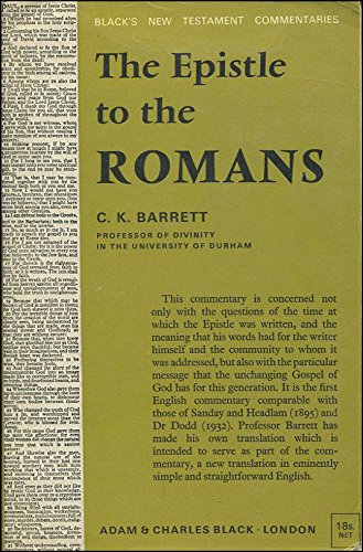 New Testament Commentaries: the Epistle to the Romans (New Testament ...