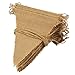 Amazon.com: GCQQ Burlap Banner Pre-Strung, 49Ft 48 Pcs Burlap Pennant ...