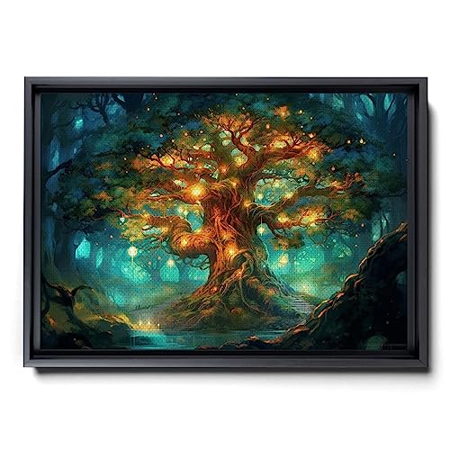 Amazon.com: Fantasy Forest wall art, Nature wall decor, Magic Tree wall ...