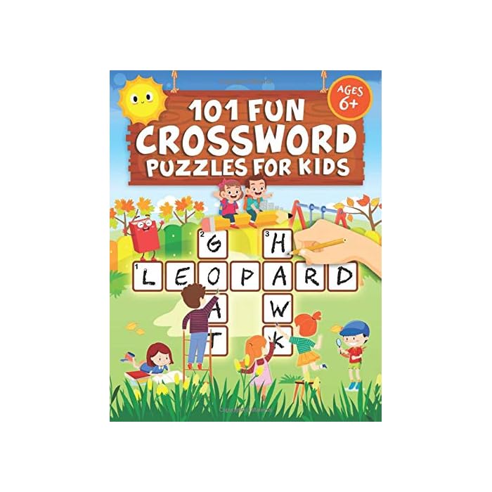 Buy 101 Fun Crossword Puzzles for Kids: First Children Crossword Puzzle ...