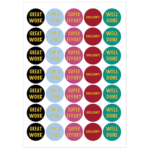 Manta Makes Reward stickers for children school, 200 + well done ...