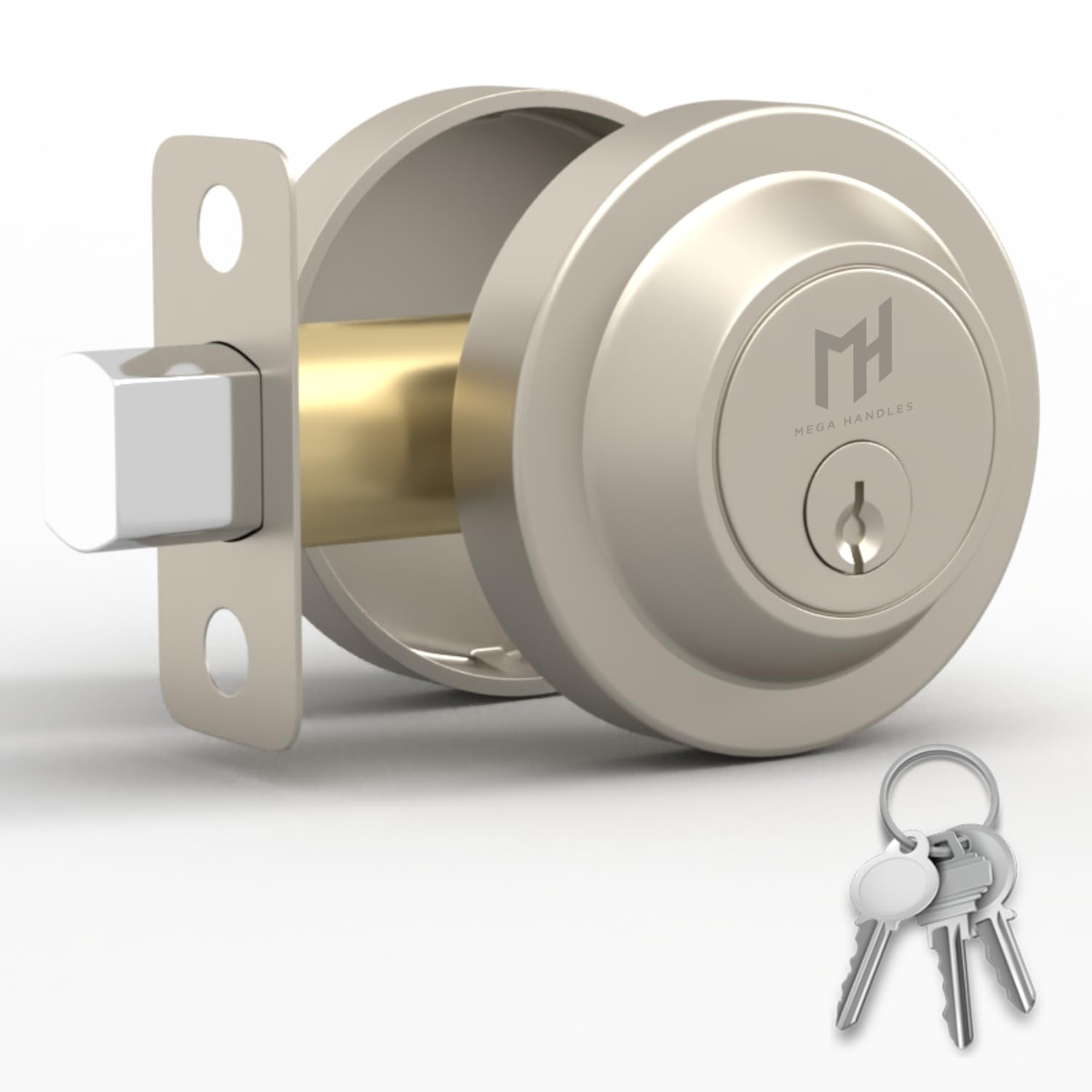 Mega Handles - RAEGEN Entrance Deadbolt I Deadbolt for Entry Lever Door Handle - Heavy Duty ...