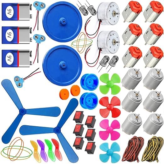 SP Electron complete DC Toy Motor and DVD Motor Combo with Fan Wing On ...